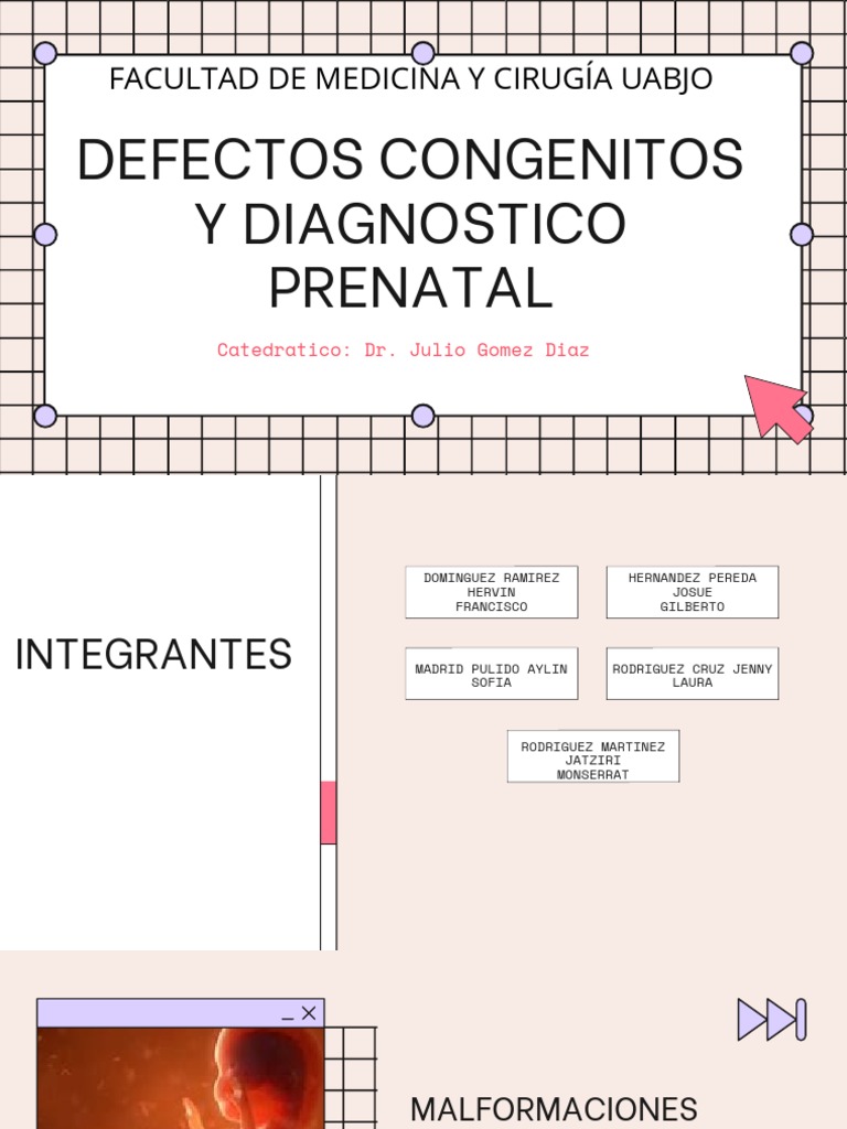 Defectos Congenitos y Diagnostico Prenatal | PDF | Virus ...