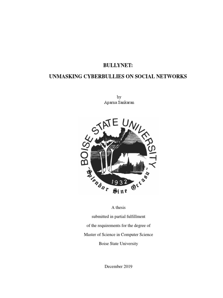 BullyNet - Unmasking Cyberbullies On Social Networks | PDF | Social ...