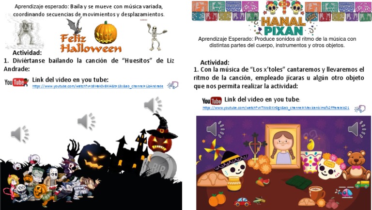Actividades de baile y música animada | PDF