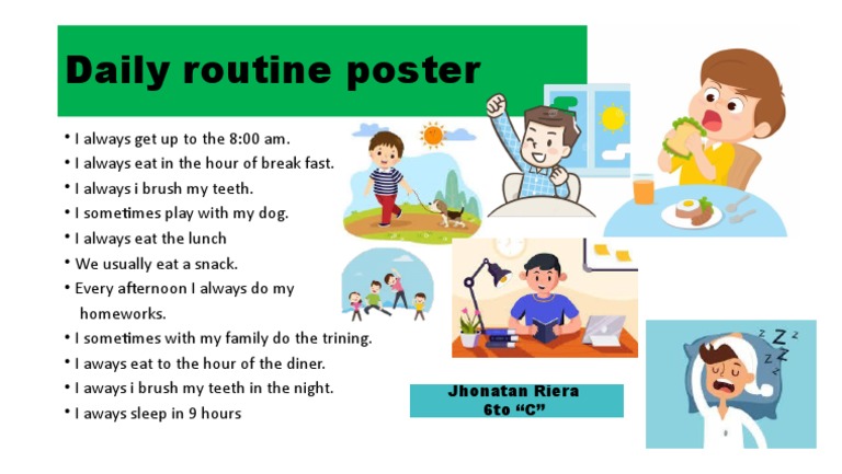 Daily Routine Poster | PDF