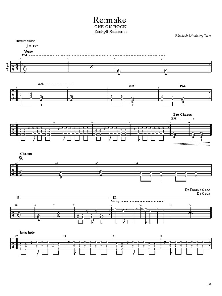 One Ok Rock - Remake | PDF | Oral Literature | Musical Forms