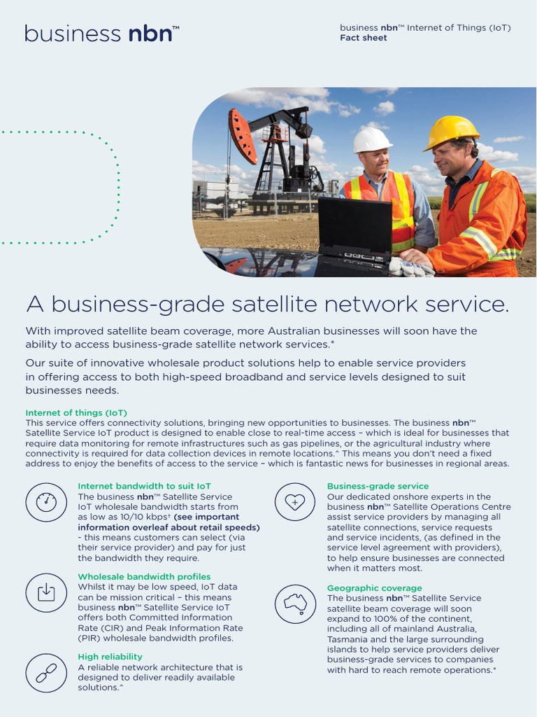 A Business-Grade Satellite Network Service.: Internet of Things (Iot ...