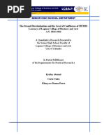 The Perception of Senior Highschool Students Pertaining To Strand ...