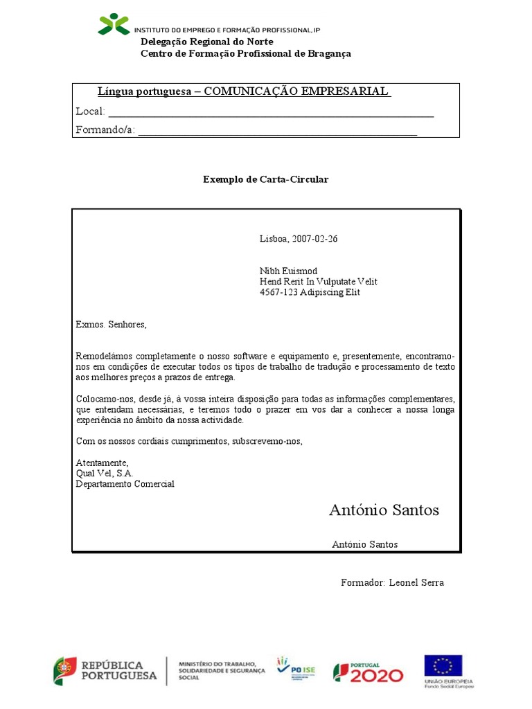 Carta Circular - Circular | PDF
