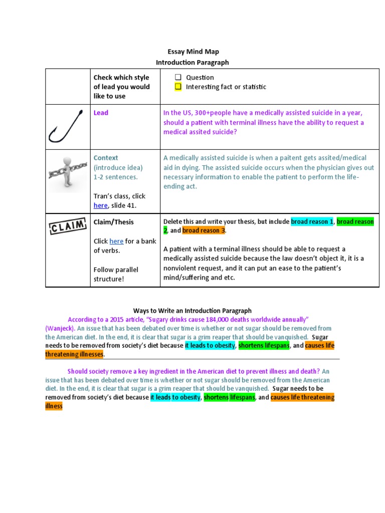 Assisted Suicide Argumentative Essay Map | PDF | Terminal Illness | Health Sciences