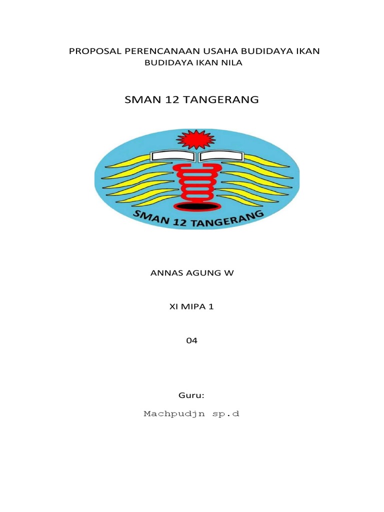 Proposal Ikan Konsumsi | PDF | Bisnis
