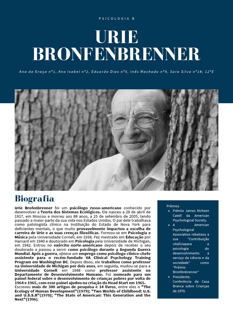 Urie Bronfenbrenner | Download grátis PDF | Humano | Science