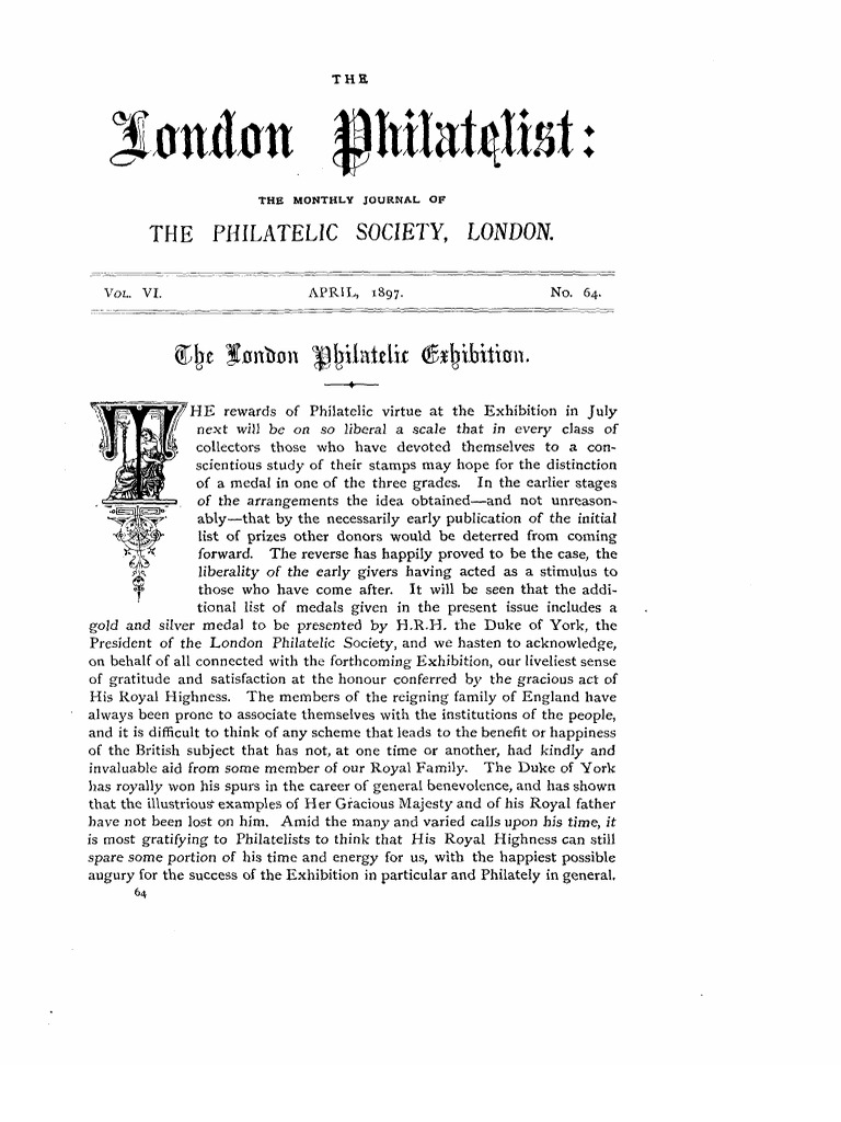 London Philatelist:: The Philatelic Society, London | PDF | Philately ...