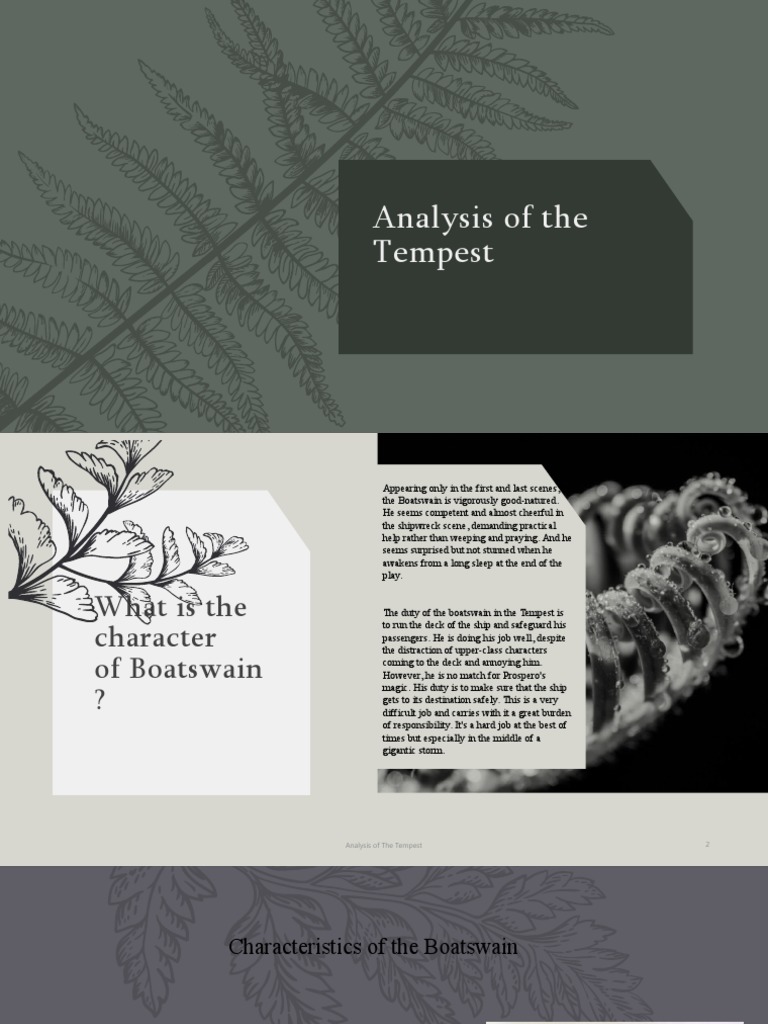Analysis of The Tempest | Download Free PDF | The Tempest