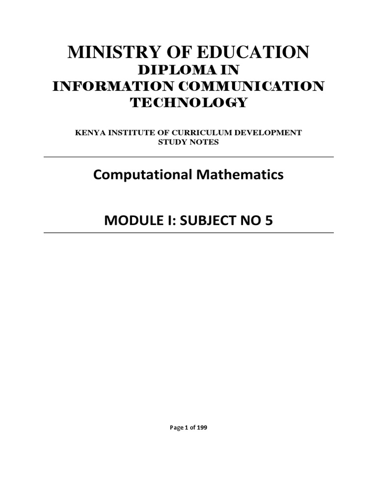 Computational Mathematics | PDF | Matrix (Mathematics) | Quadratic Equation