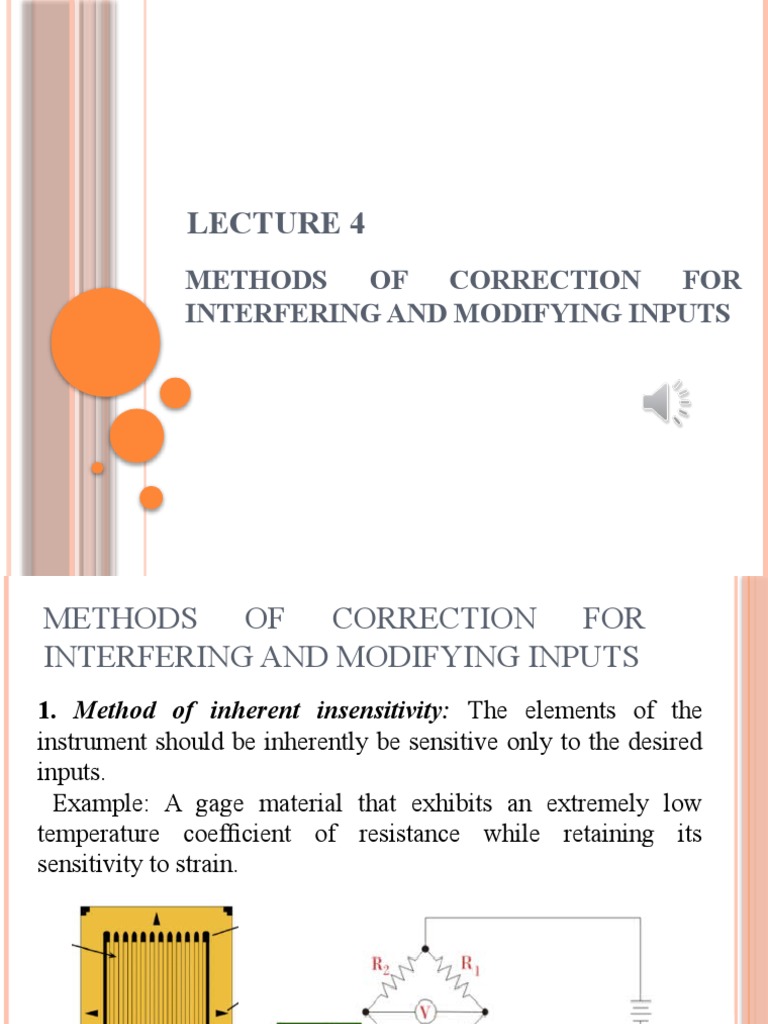 Methods of Correction For Interfering and Modifying Inputs | PDF | Science & Mathematics | Computers