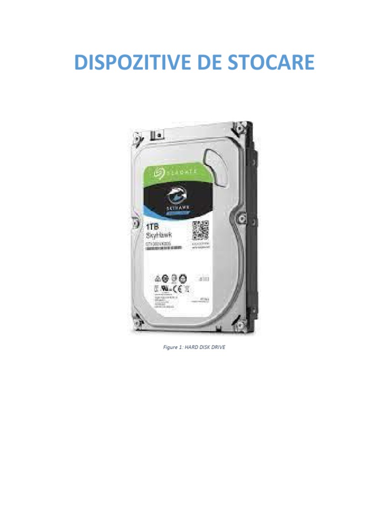 Dispozitive de Stocare: Figure 1: Hard Disk Drive | PDF