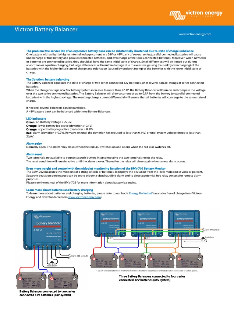 Victron Battery Balancer: Energy Unlimited' | PDF | Fuse (Electrical ...
