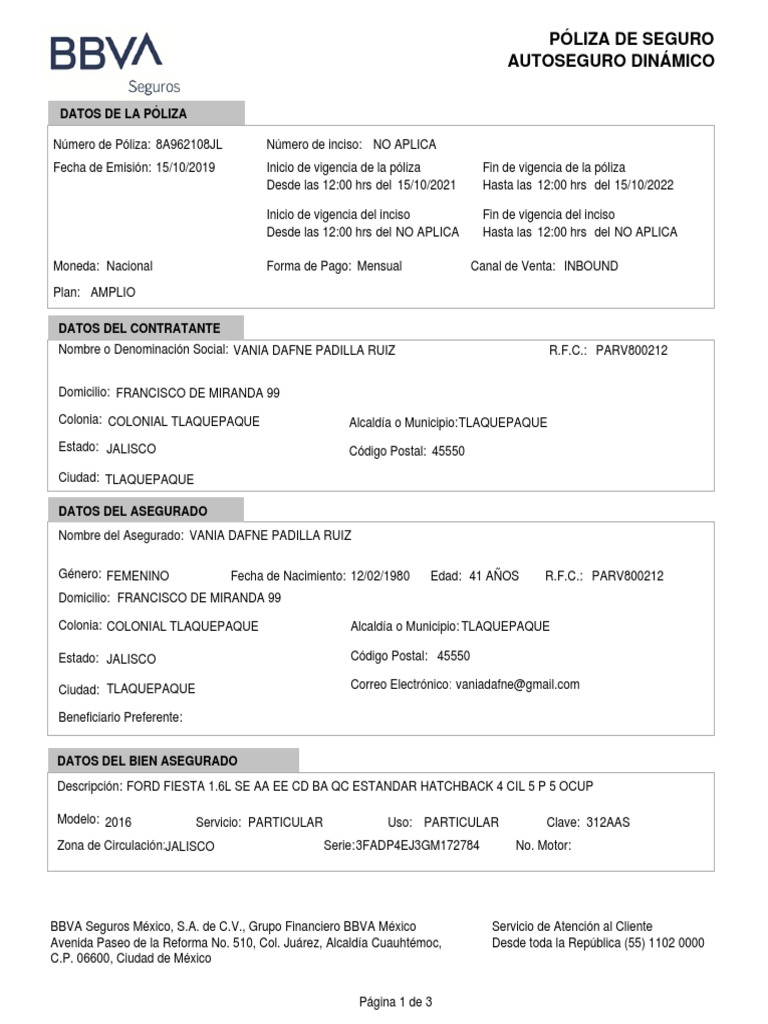 Poliza | PDF | Póliza de seguros | Seguro