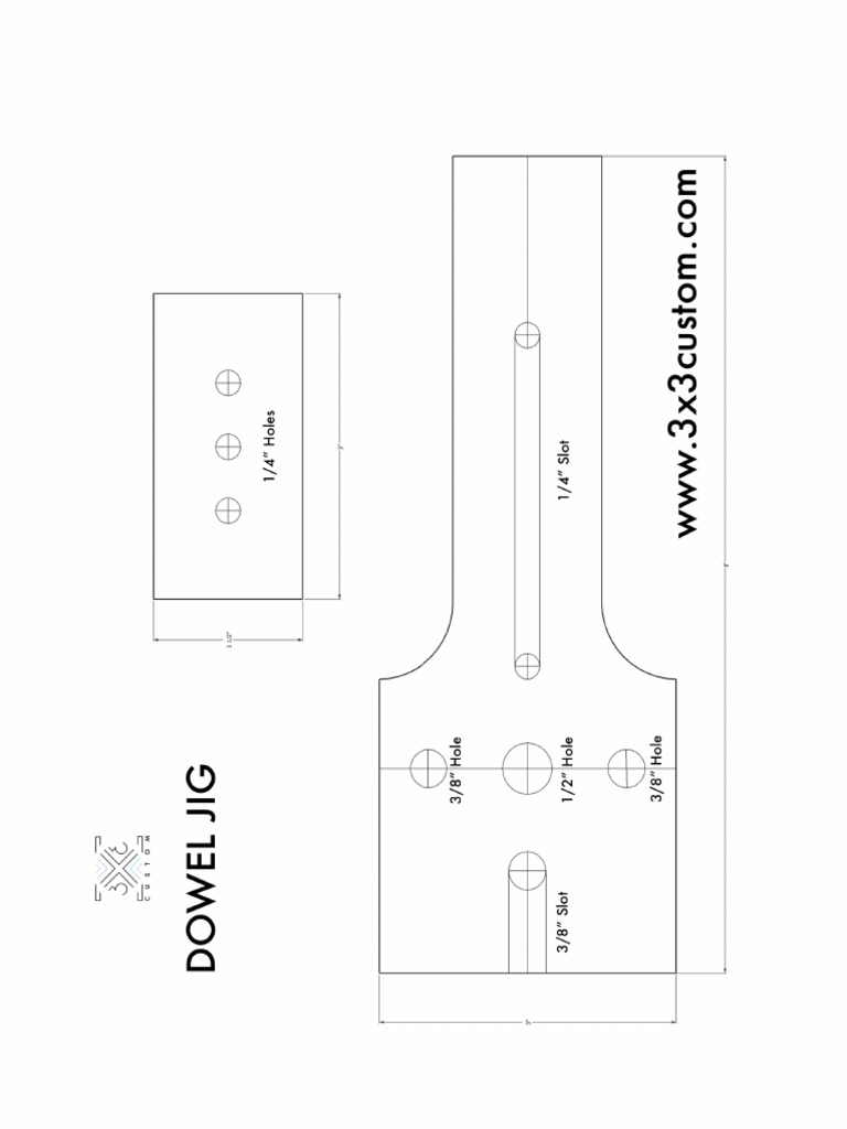 Dowel Jig Template | PDF