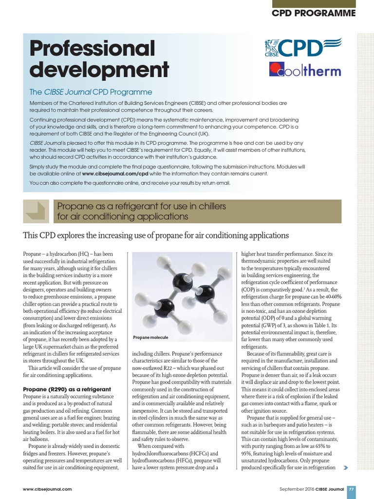 CIBSE Propane R290 CPD | PDF | Propane | Applied And Interdisciplinary Physics