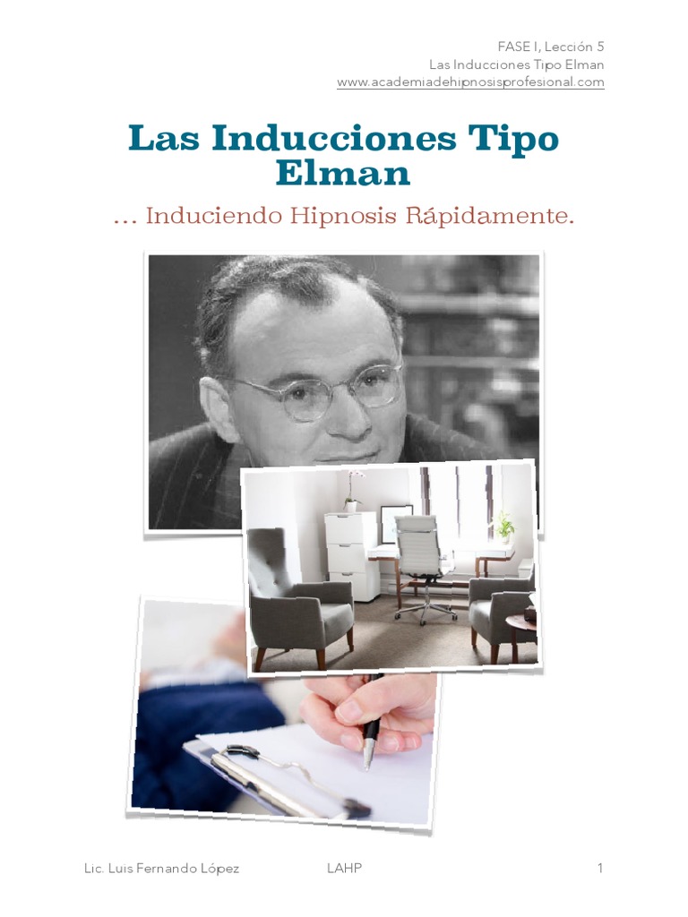 Inducciones Tipo Elman | PDF | Hipnosis