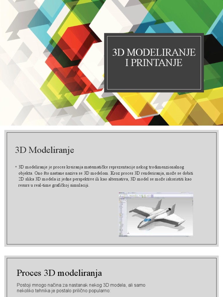 3D Modeliranje I Printanje | PDF