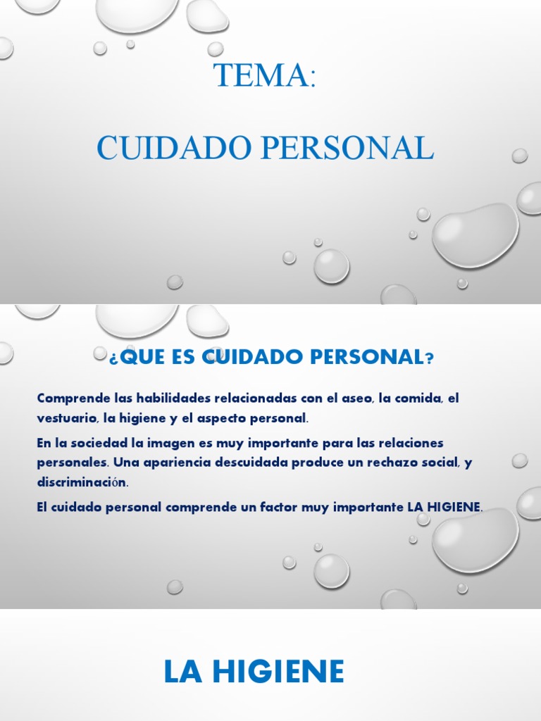 Cuidado Personal | PDF | Higiene | Alma