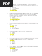 Certification Checkpoint Exam #1 (Chapters 1 - 4) Answers | PDF | Input/Output | Image Scanner