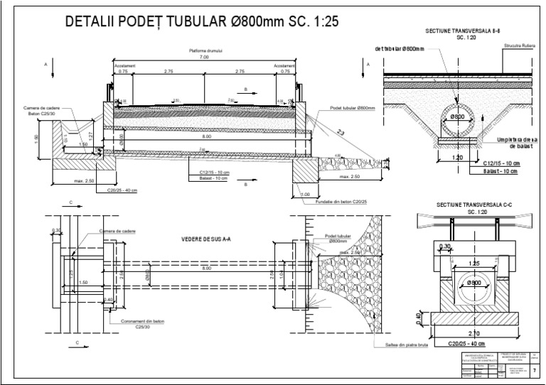 7.detalii Podet Tubular A1 | PDF