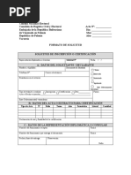 Formulario F 002 | PDF | Gobierno y personalidad | Información del gobierno