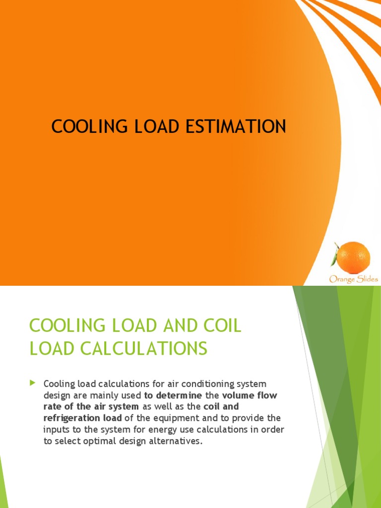 HVAC Cooling Load Calculation | PDF | Heat | Ton