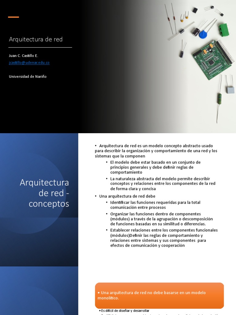 01 - Arquitectura de Red | PDF | Modelo osi | Red de computadoras