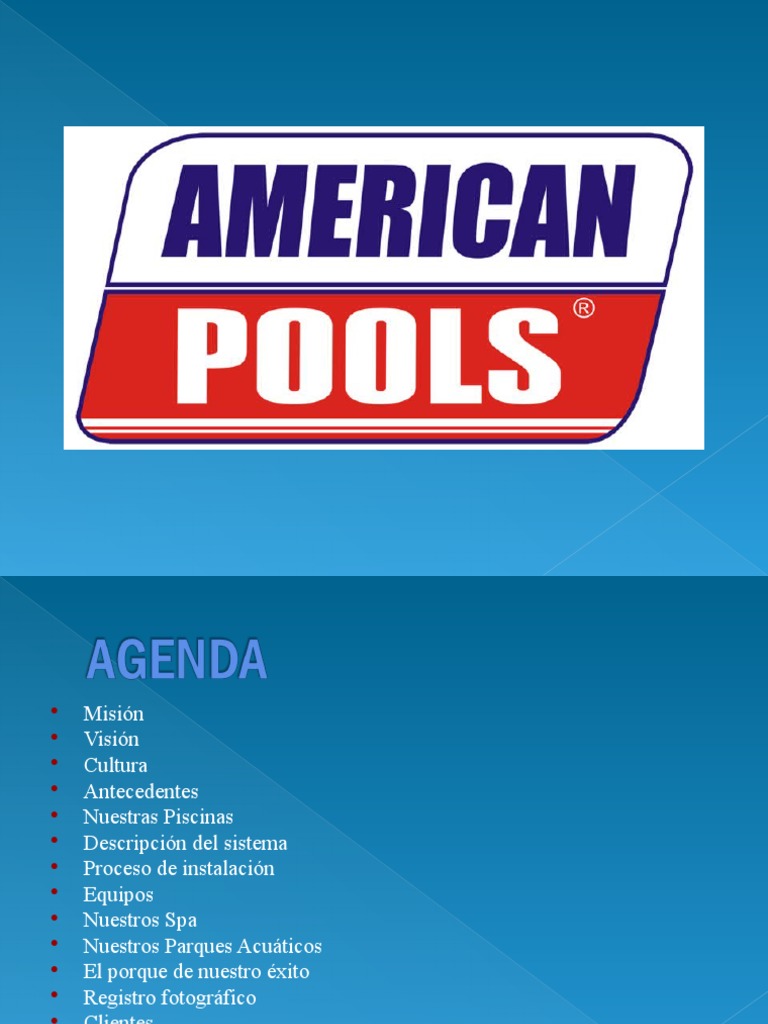 Presentacion American Pools | PDF