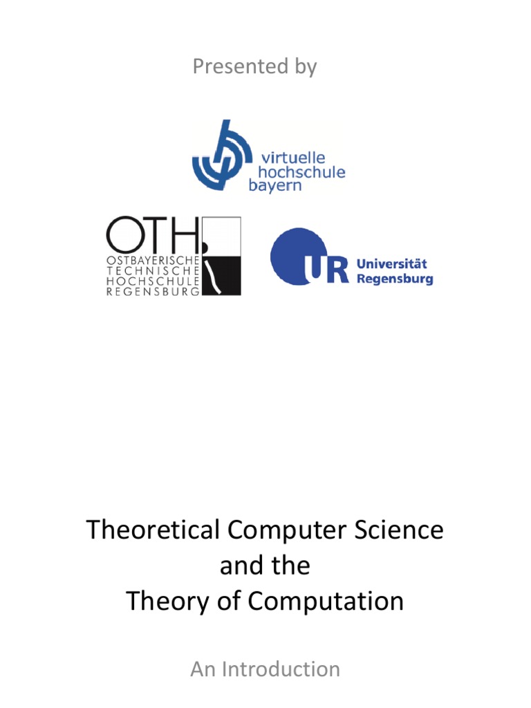 Theoretical Computer Science Vers. 2 WITHOUT PP Animations | PDF ...