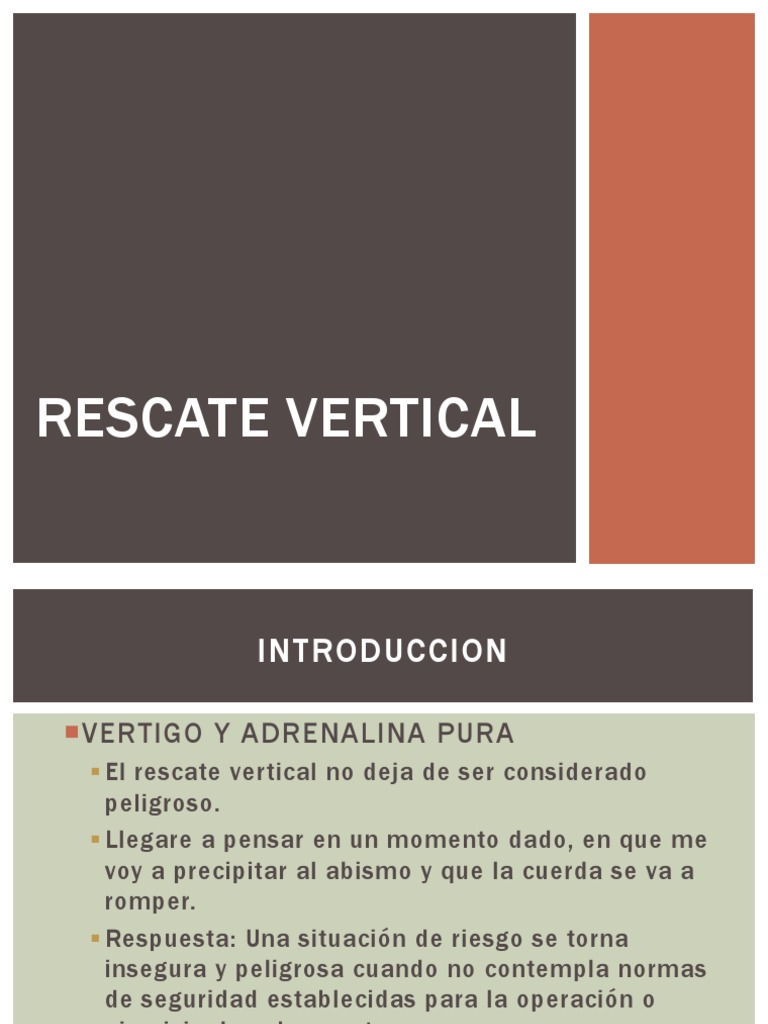 Rescate Vertical | PDF | Cuerda | Bienes manufacturados