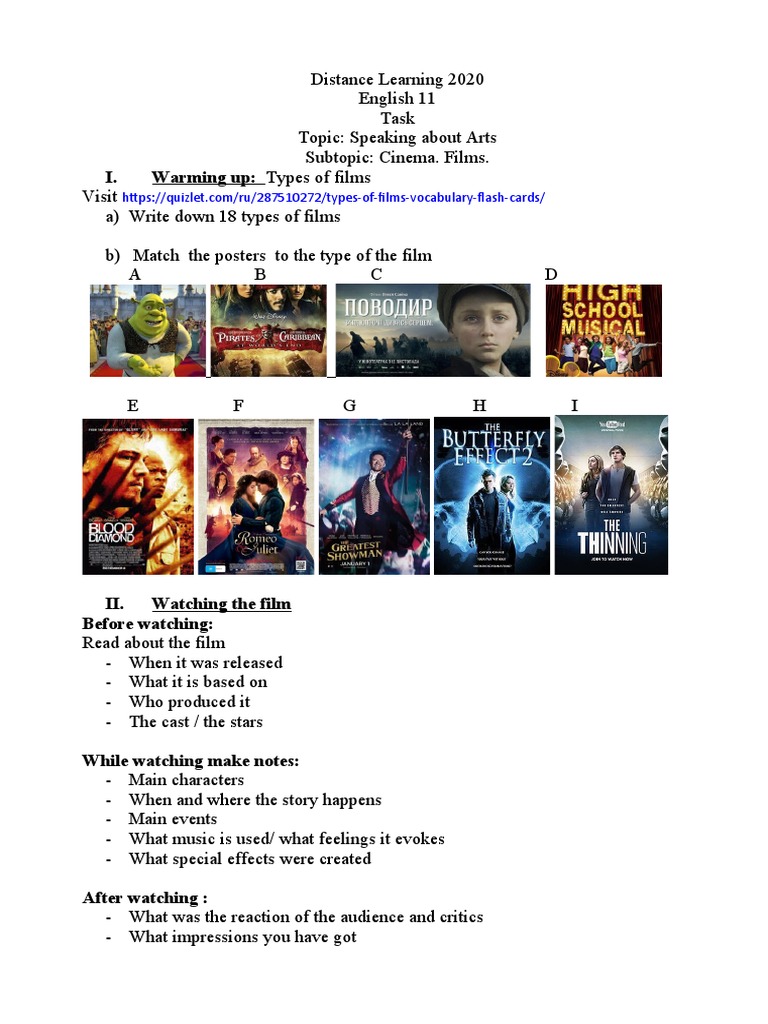 Film Review Guide for English 11 | PDF | Entertainment