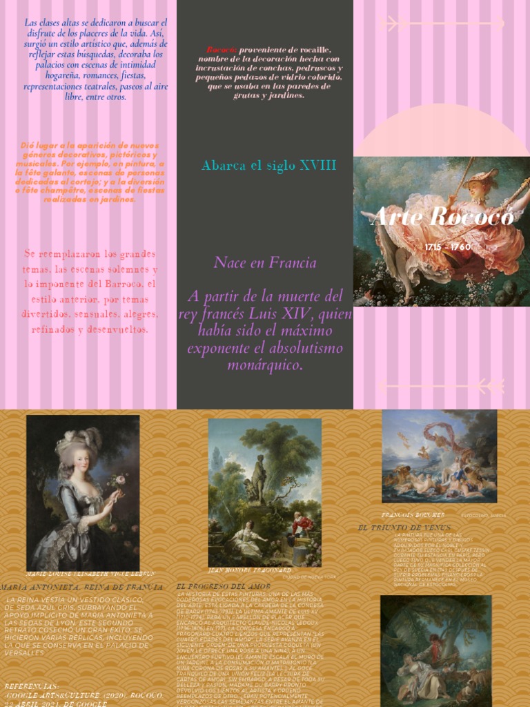 Evolución del Arte Rococó Francés | PDF | Pinturas
