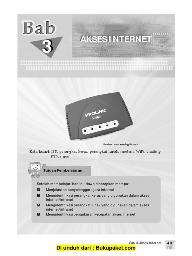 Kelas 8 Materi 3 - Akses Internet | PDF