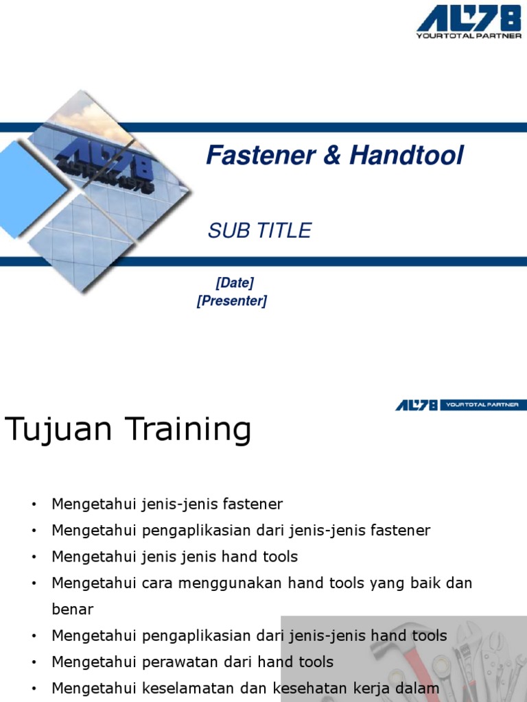 Fastener & Handtool Training | PDF