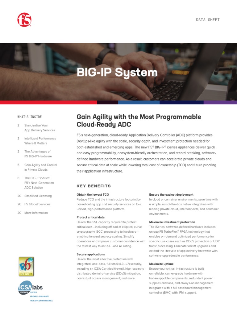BIG-IP System: Gain Agility With The Most Programmable Cloud-Ready ADC ...
