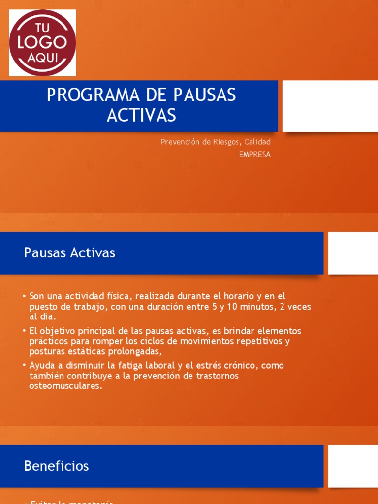 Programa de Pausas Activas | PDF | Hombro