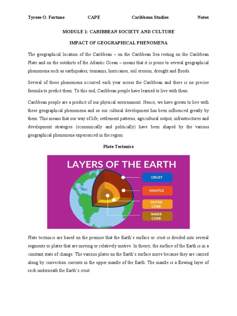 MODULE 1 - CLASS 5 - Impact of Geographical Phenomena | PDF | Tropical ...