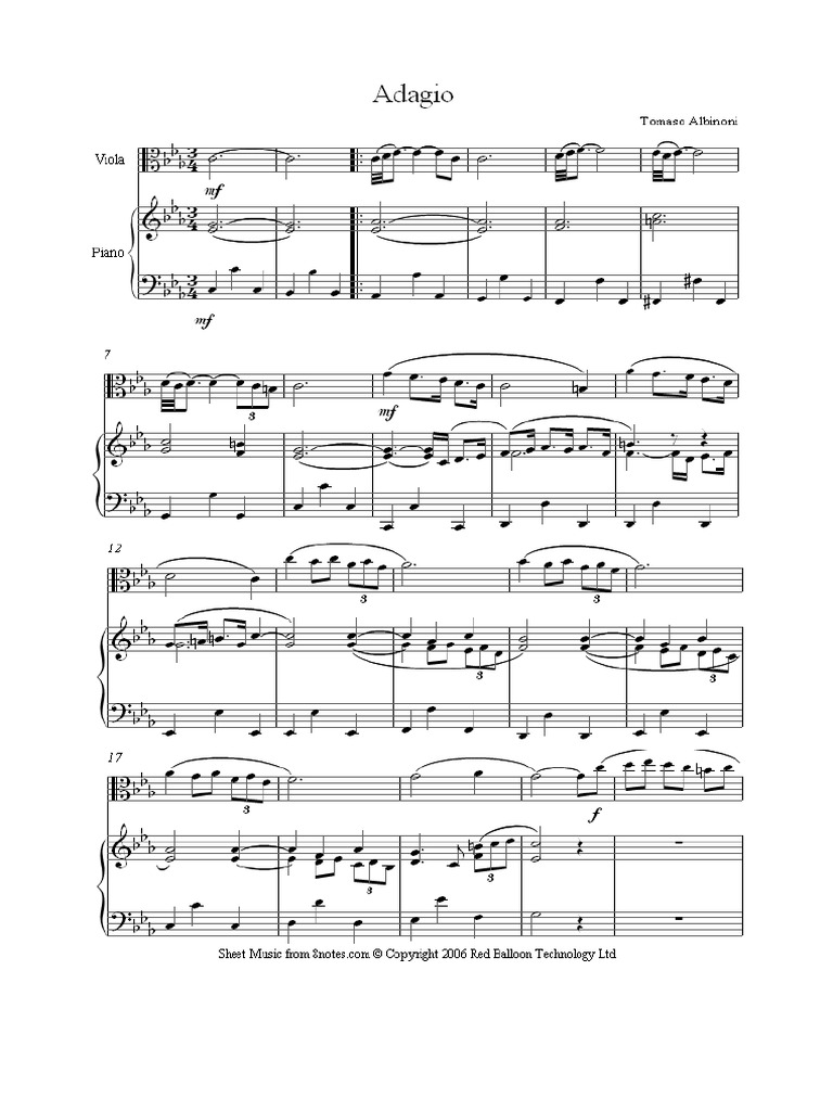 Adagio Albinoni | PDF