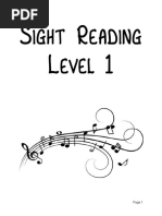 Piano Sight Reading Exercises For Beginners | PDF