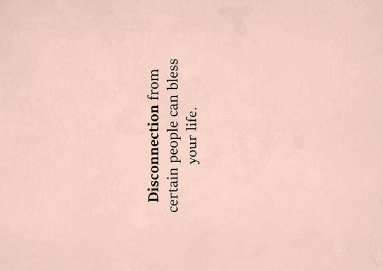 Disconnect | PDF