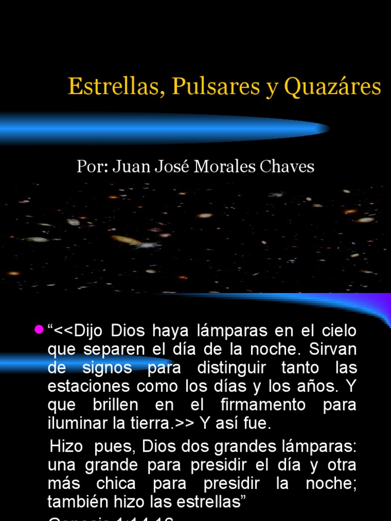 Estrellas, Pulsares y Quásares: Guía Completa | PDF | Estrellas | Supernova
