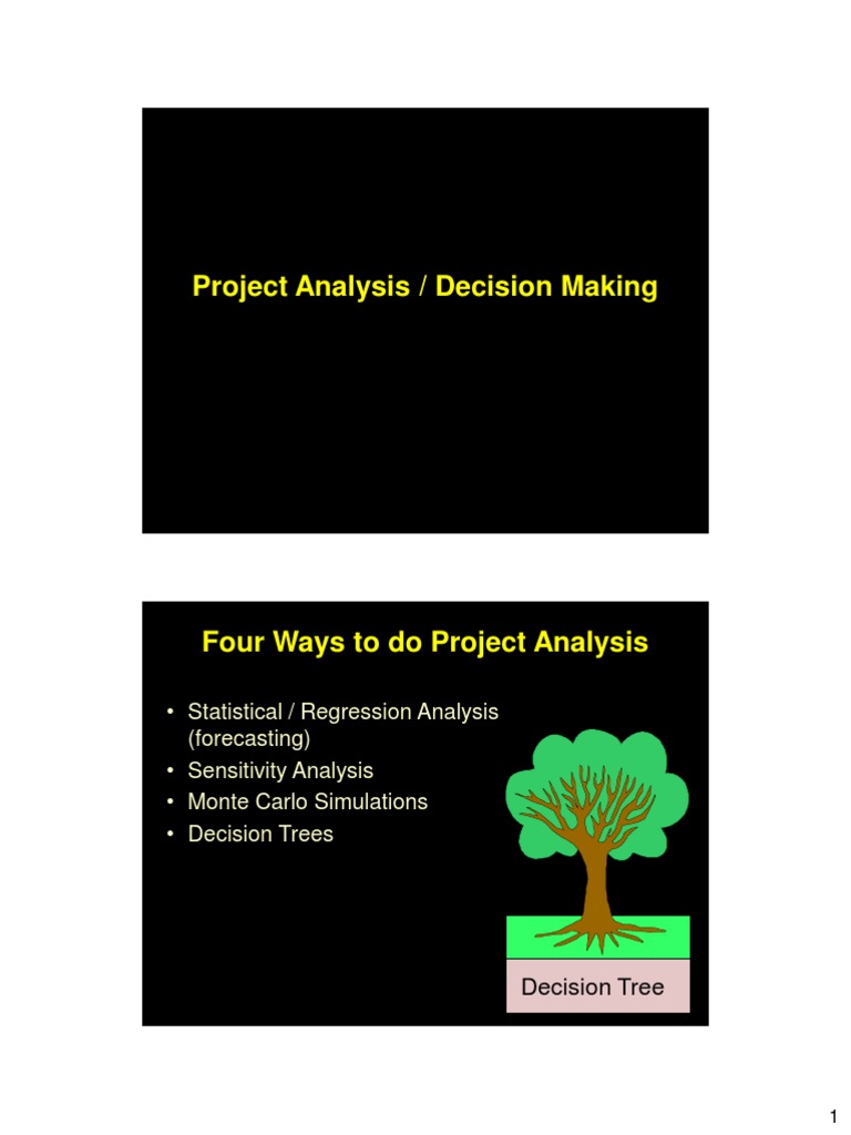 Project Analysis / Decision Making | PDF | Net Present Value ...