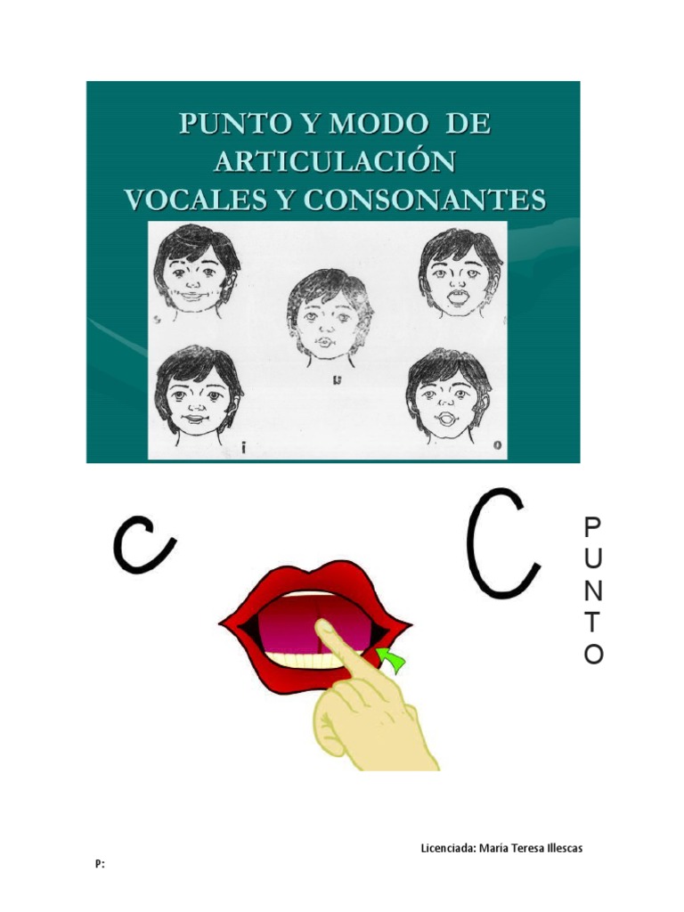 Punto y Modo de Articulación de Los Fonemas Del Español | PDF ...