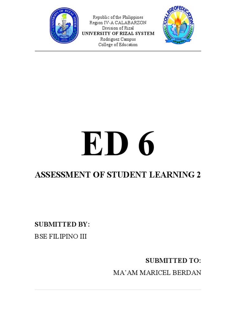 Types of Student Assessment Overview | PDF | Educational Assessment ...