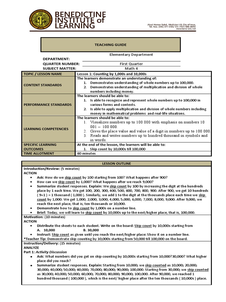 Teaching Guide - Lesson 1 - XSEED | PDF | Learning | Teachers