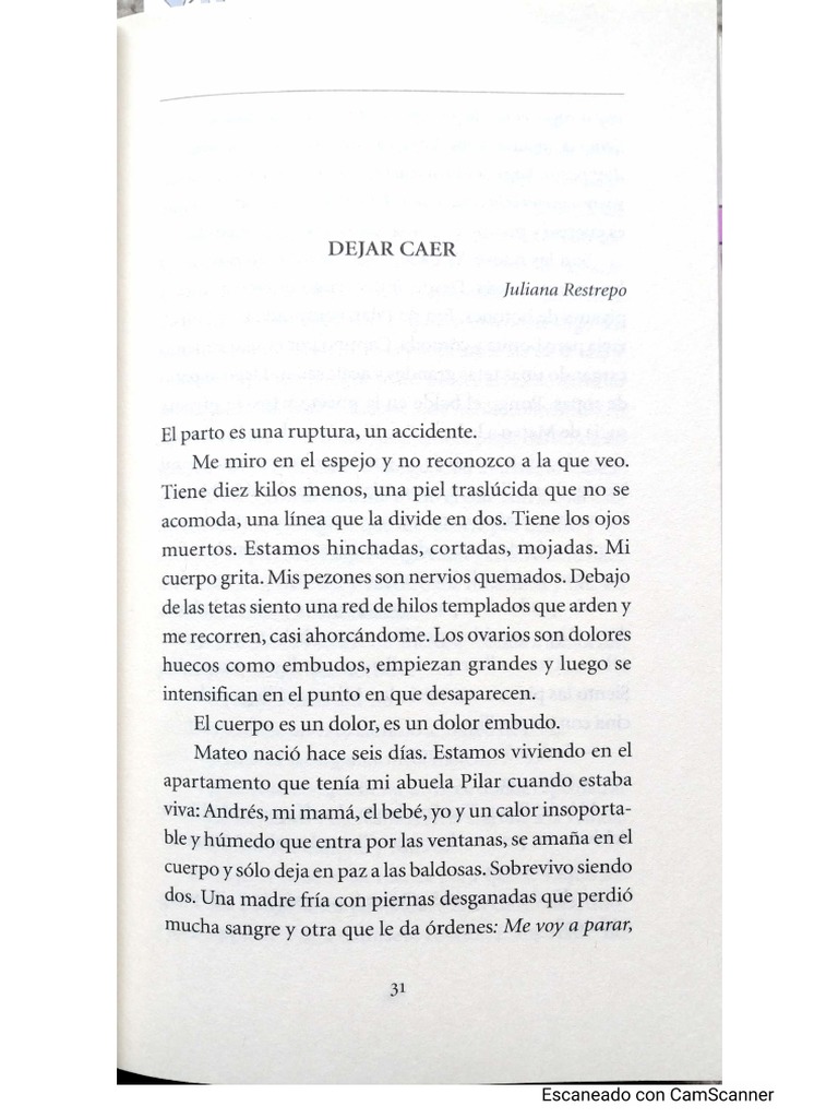 Dejar Caer, Juliana Restrepo | PDF