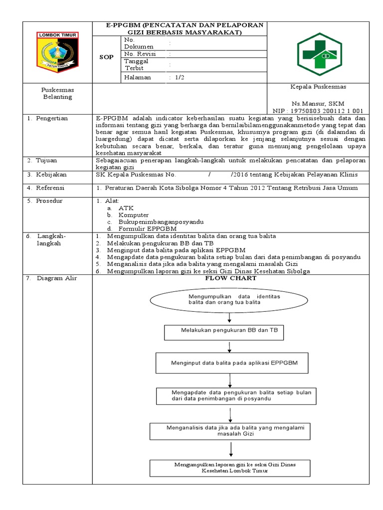 Sop Eppgbm | PDF | Pengembangan Diri | Kesehatan Holistik