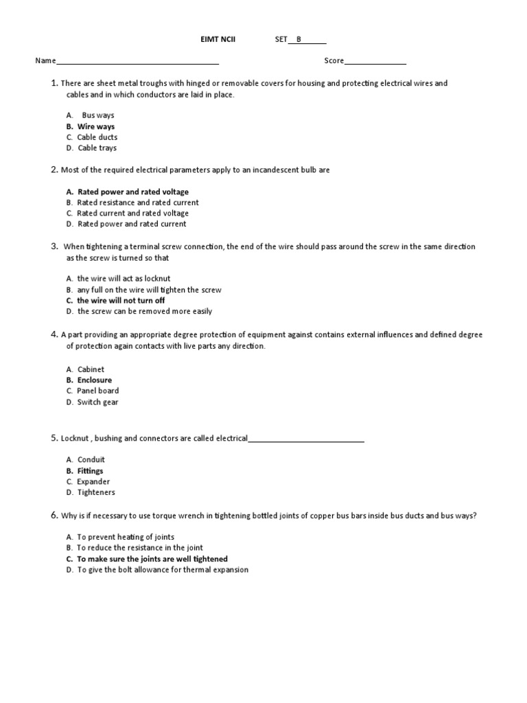 Eimt Ncii | PDF | Electrical Wiring | Electrical Connector