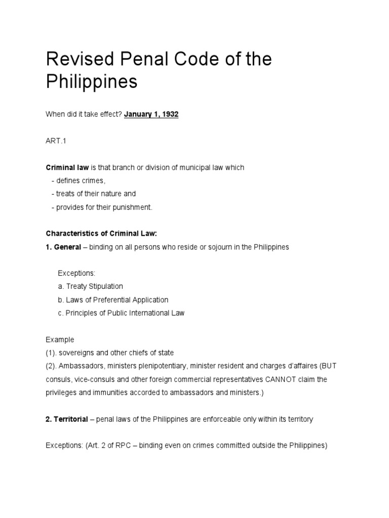 RPC Book 1 | PDF | Conspiracy (Criminal) | Mens Rea